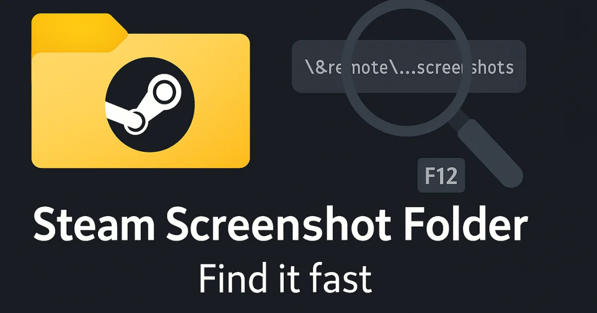 Where to Find Your Steam Screenshots (Folder Location Guide)